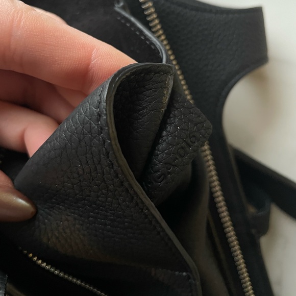 Celine | Bags | Celine Trifold Small Shoulder Bag Grained Calfskin ...